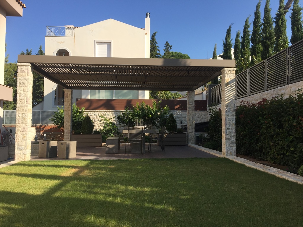 Μεταλλική πέργκολα με γαλβανισμένο σκελετό | TreeHouse